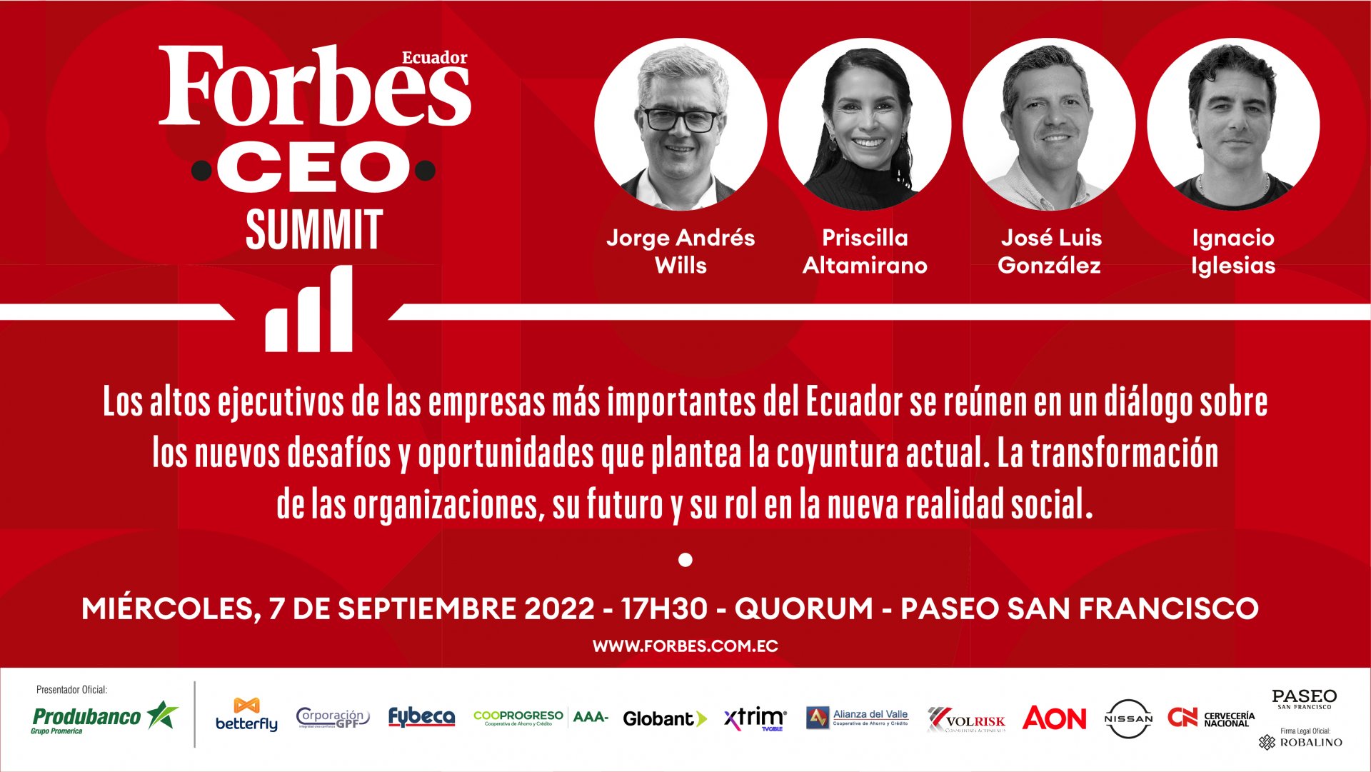 Cuatro CEO cuentan sus secretos; HOY en nuestro Summit - Forbes Ecuador
