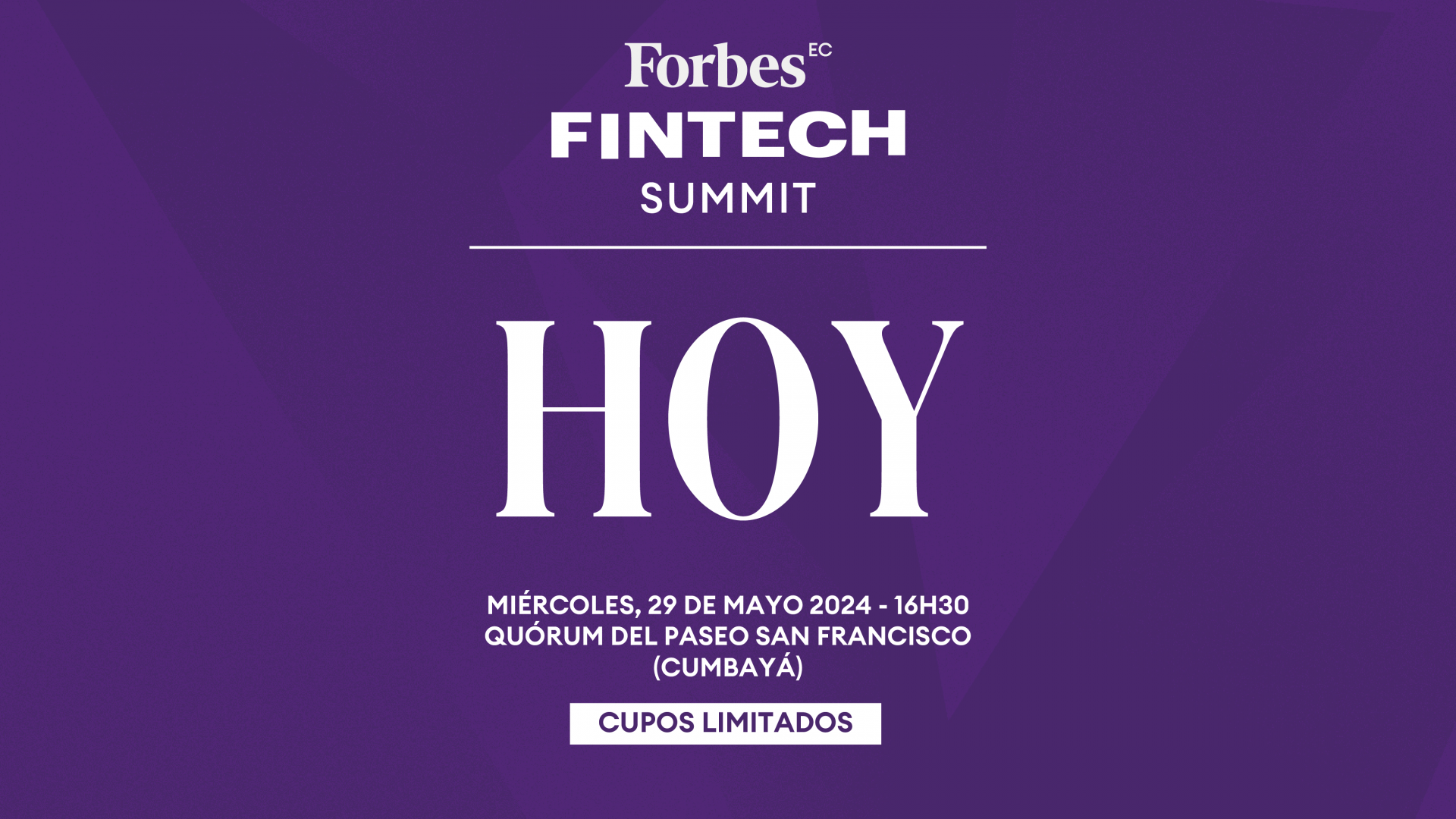 ¡No te pierdas nuestro Summit Fintech! - Forbes Ecuador